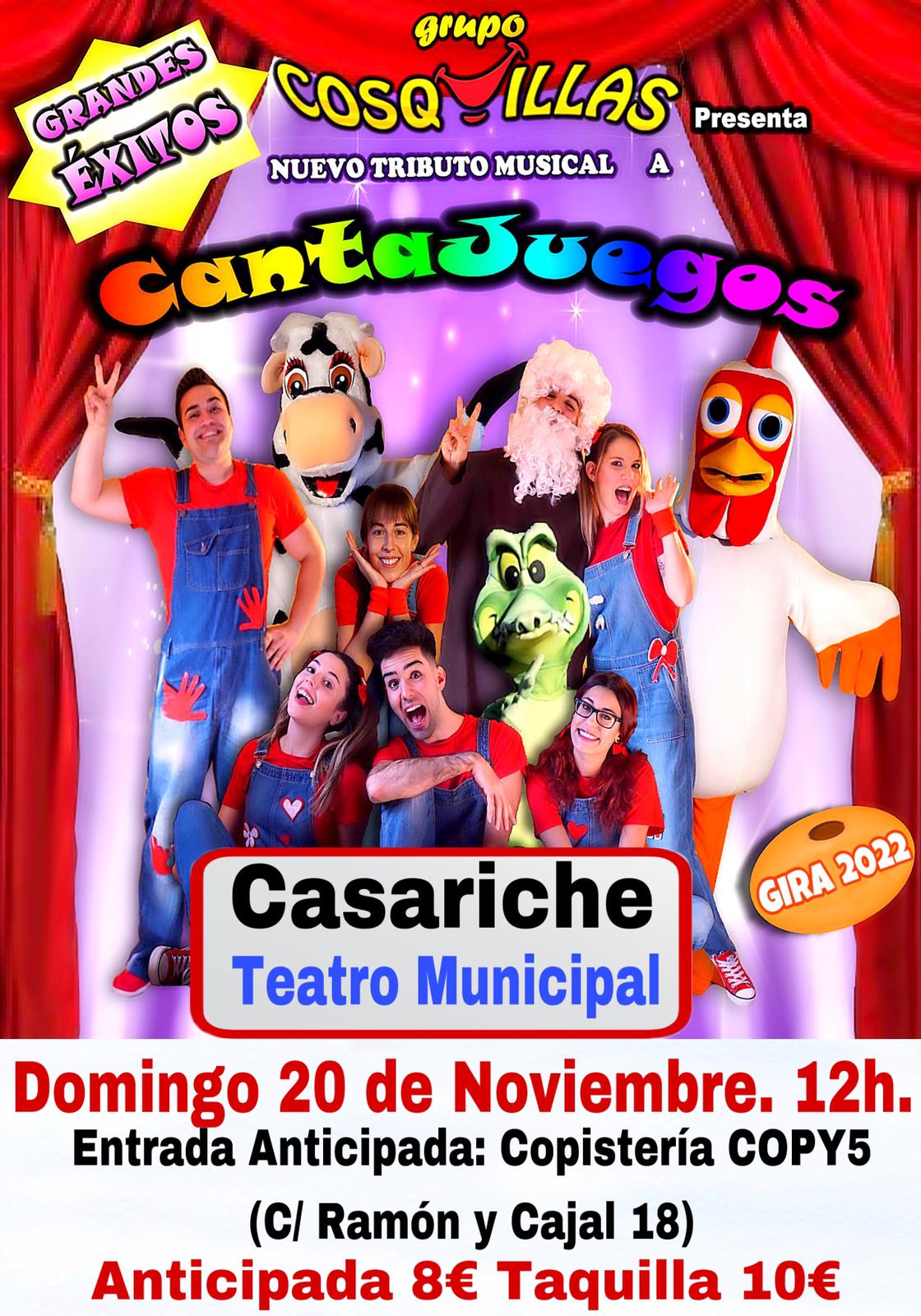 Llega a Casariche un Tributo musical a Cantajuegos con el ‘Grupo ...